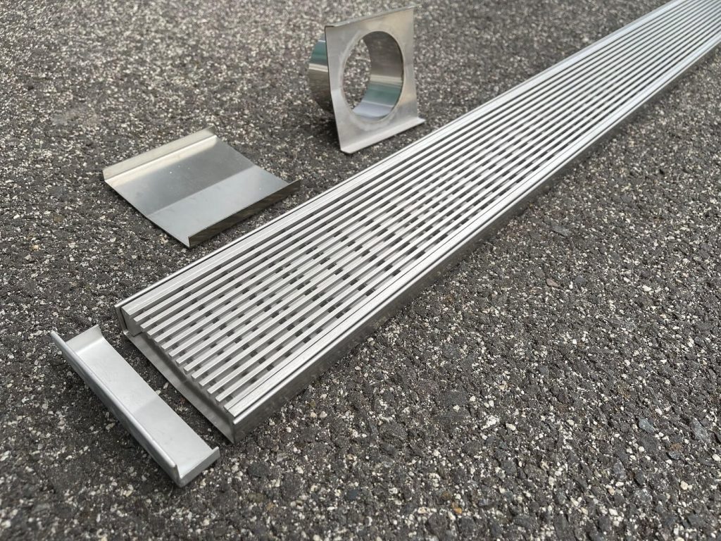 100 mm Wide , 25 mm Deep Drainage channel - TheStripDrain